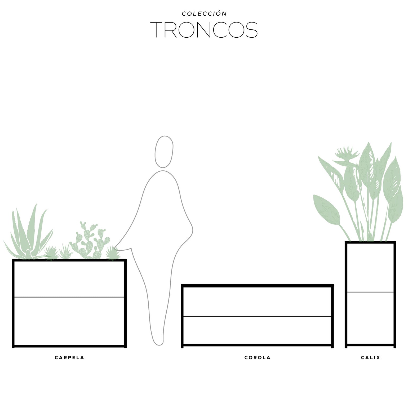 Macetero Carpela – Bonhomía Verde